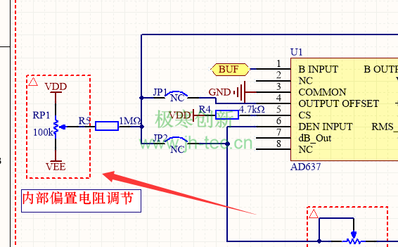 AD637原理图PCB及如何使用经验分享 | 极寒钛博客网